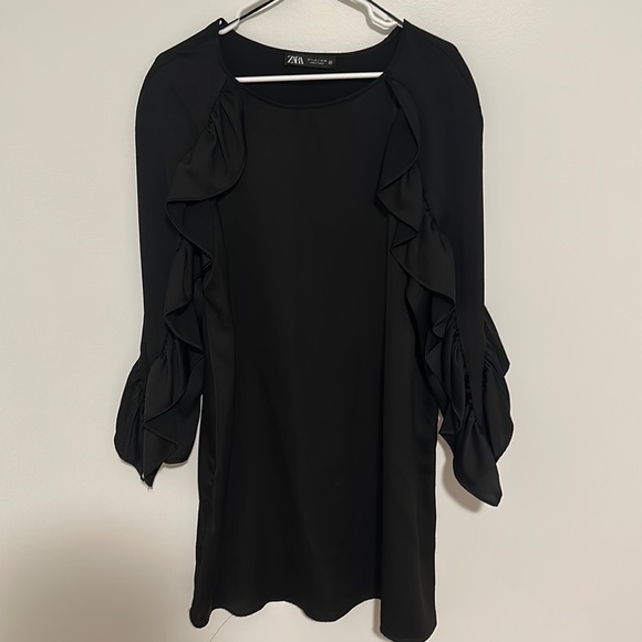 Zara | Dresses | Zara Ruffle Sleeve Dress | Poshmark